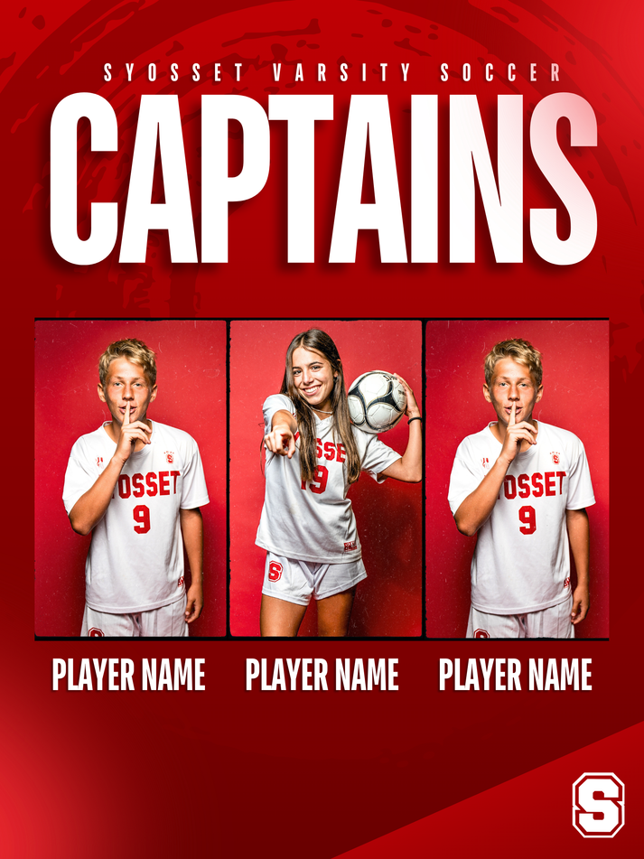 Portrait 3 Captains Template - Canva Social Media Sports Graphic ...